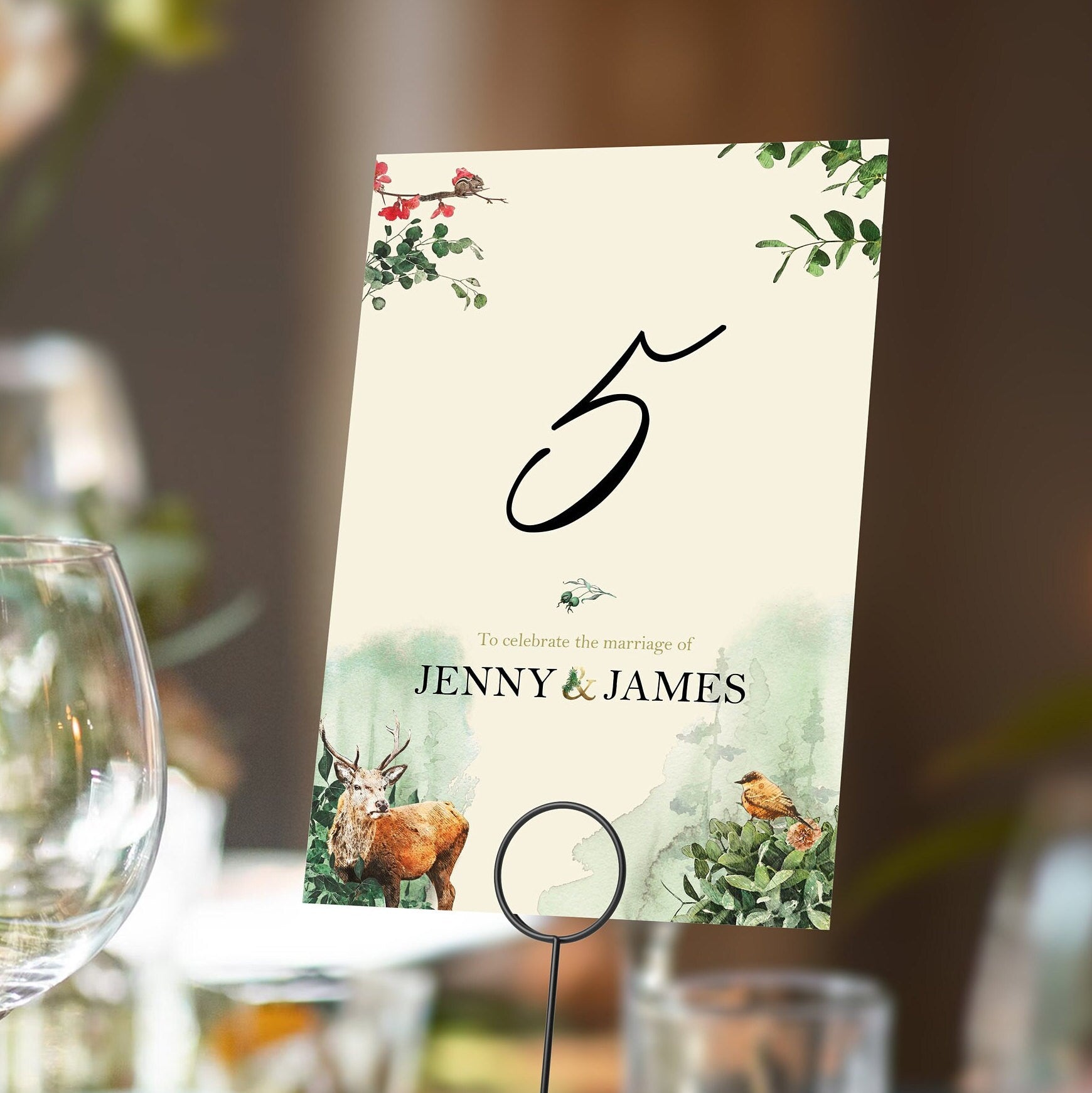 Woodland Forest Table numbers or Table Names – Sienna Mai