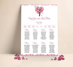 Pink Heart Tree Table plan – Sienna Mai